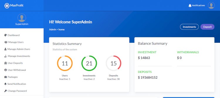 MaxProfit – plataforma de investimento online - PLW Design