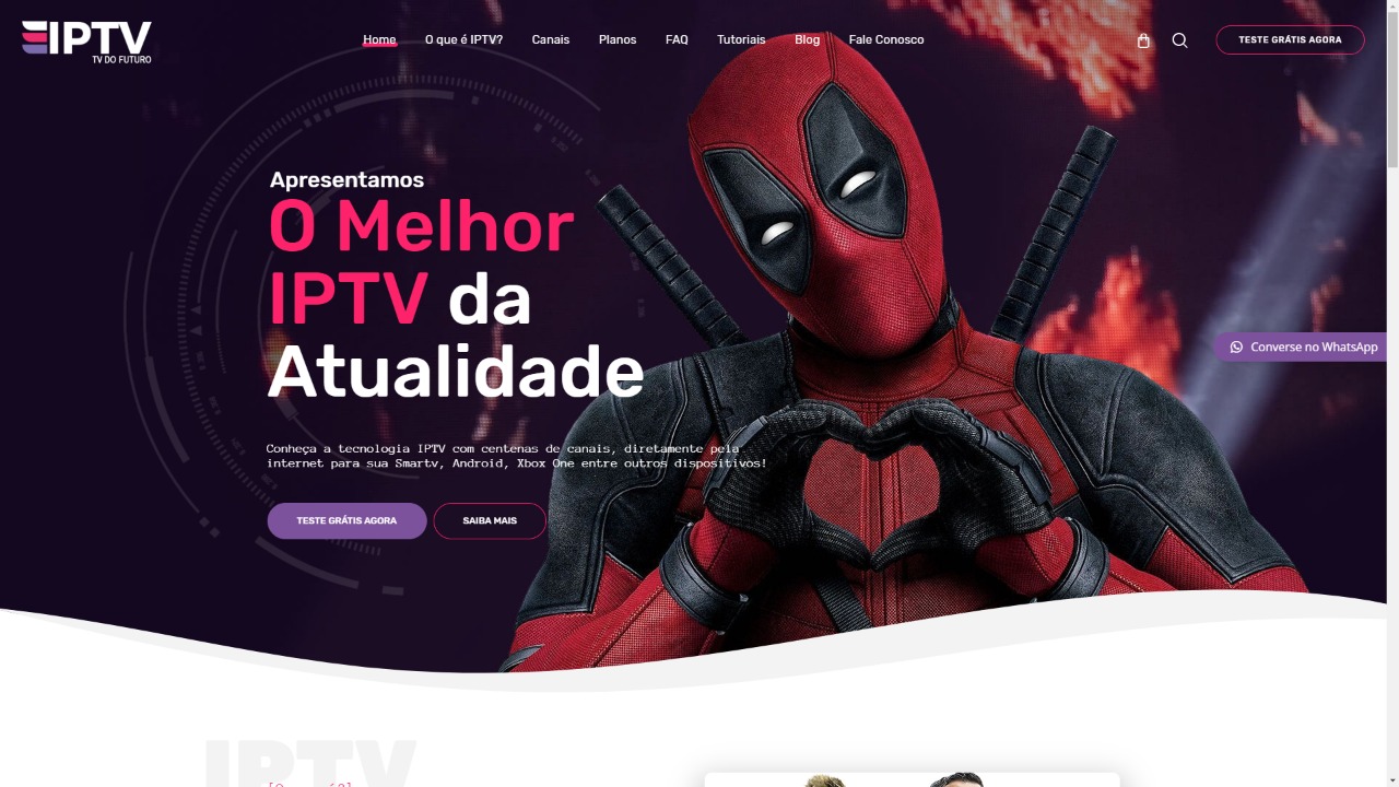 Site para IPTV Completo Profissional - PLW Design