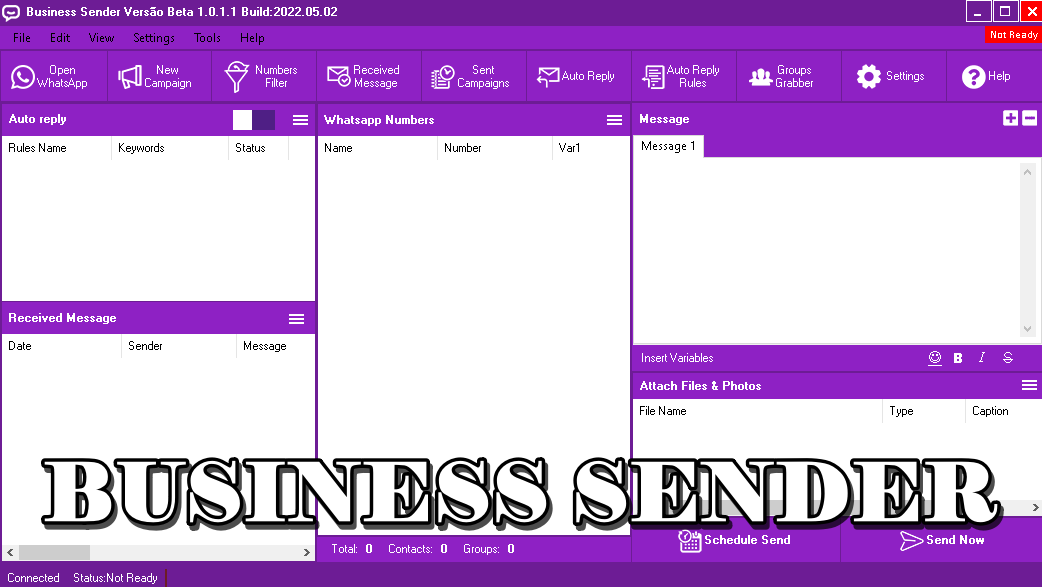 NOVO BUSINESS SENDER BULK MARKETING 2022 ATUALIZADO - PLW Design