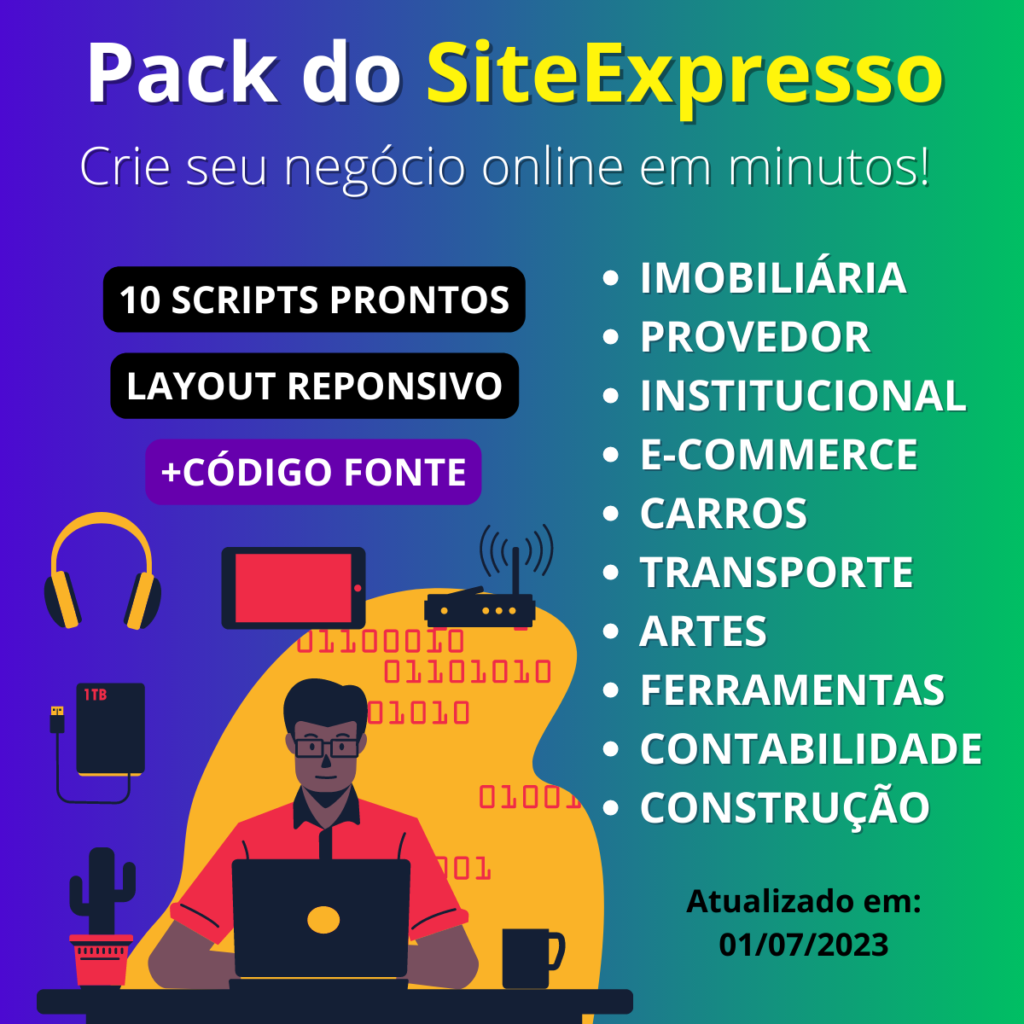 SiteExpresso – 10 Scripts de Sites Prontos com Painel Administrativo ...